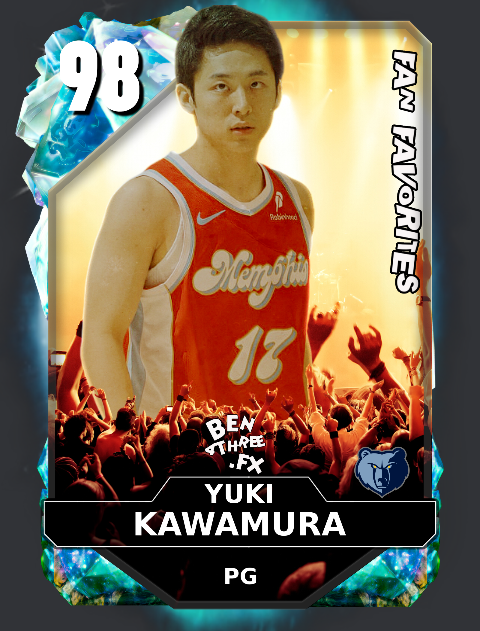 2KDB MyTEAM Database | NBA 2K Custom Card (YUKI!!!!) by ben4three.fx ...