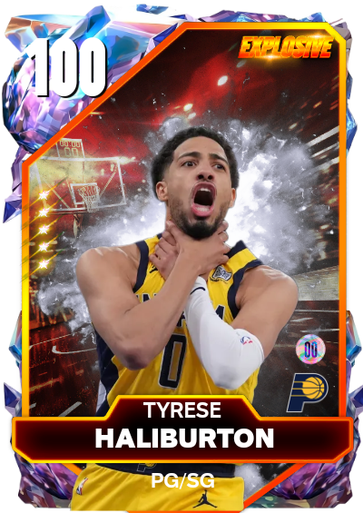 2KDB MyTEAM Database | NBA 2K Custom Card (Playoff Tyrese Haliburton ...