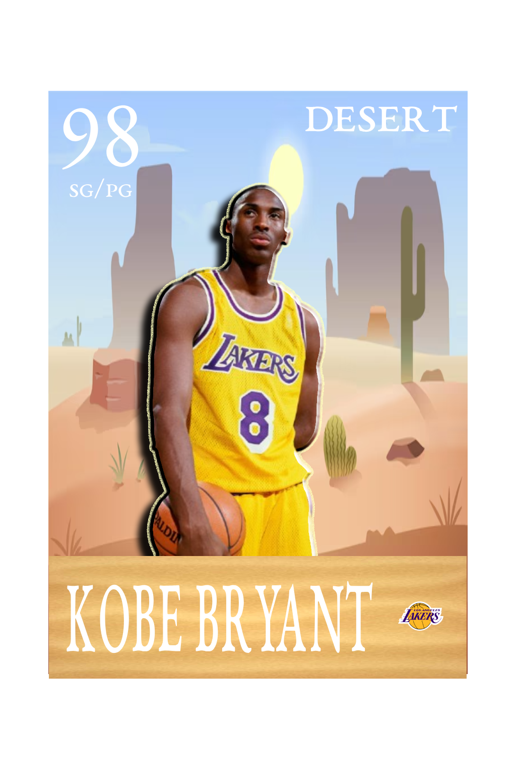 NBA 2K26 | 2KDB MyTEAM NBA 2K Custom Card (desert kobe 1/3) by theeALONZO TRIER