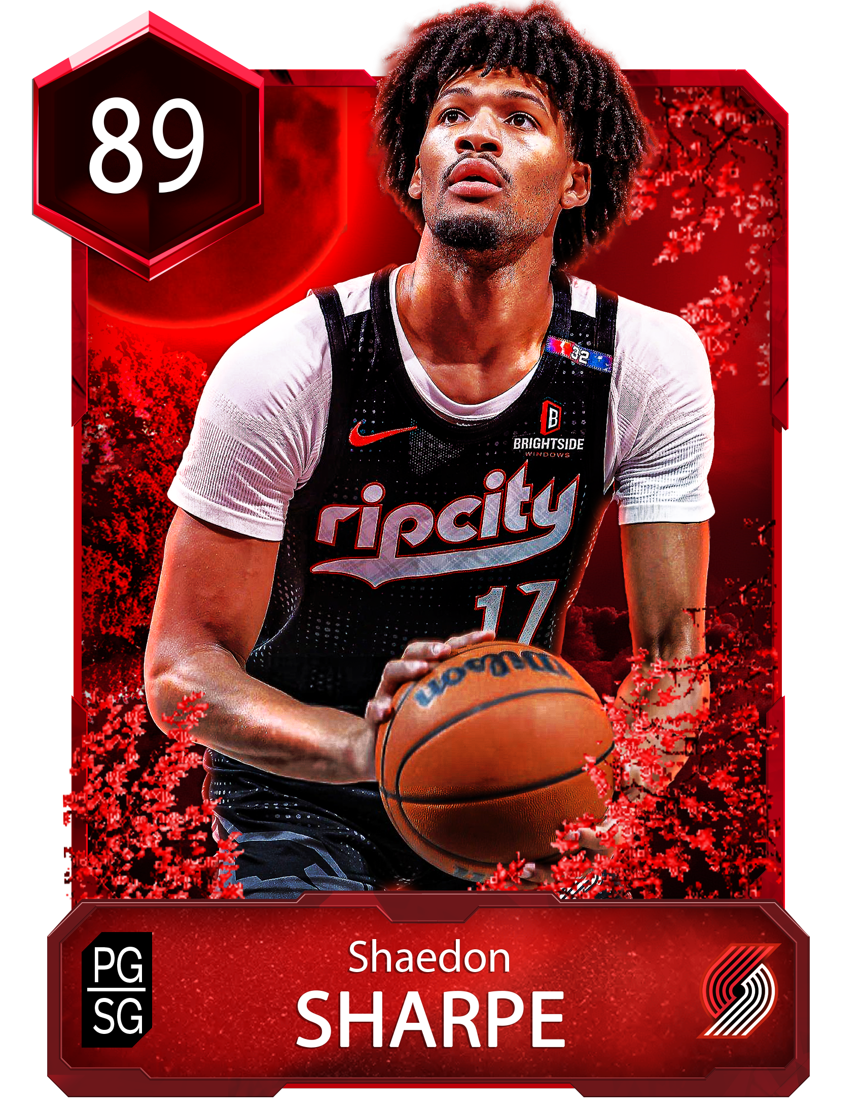 2KDB MyTEAM Database | NBA 2K Custom Card (Red Night Sharpe) by ...