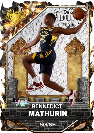 2KDB MyTEAM Database | NBA 2K Custom Card (Bennedict Mathurin) by NBA GOAT | NBA 2K26