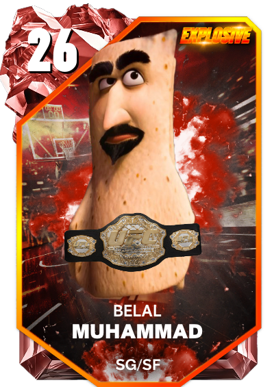 NBA 2K25 | 2KDB MyTEAM NBA 2K Custom Card (UFC 315 Belal Muhammad ) by ...
